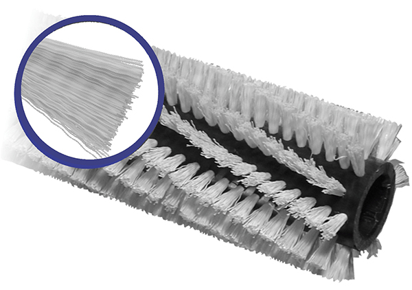 Soft .020″ Nylon Bristle Cylinder Scrub Brush – Liberty Brush
